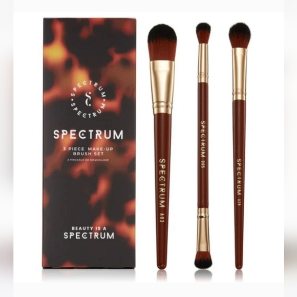 Spectrum | Makeup | New Spectrum Pantherine 3 Piece Makeup Brush Set ...